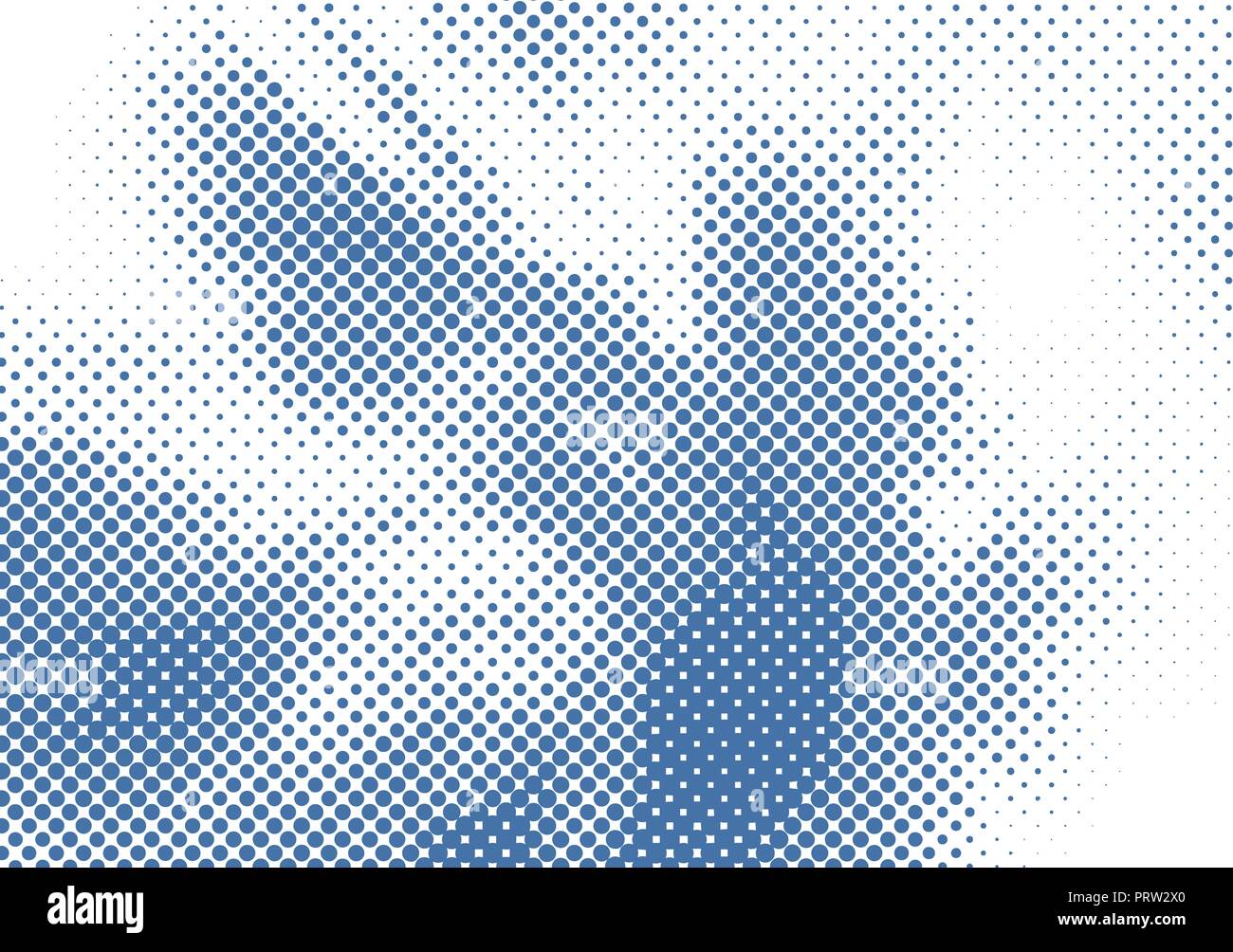 Blue halftone background for design. Vector illustration Stock Vector ...