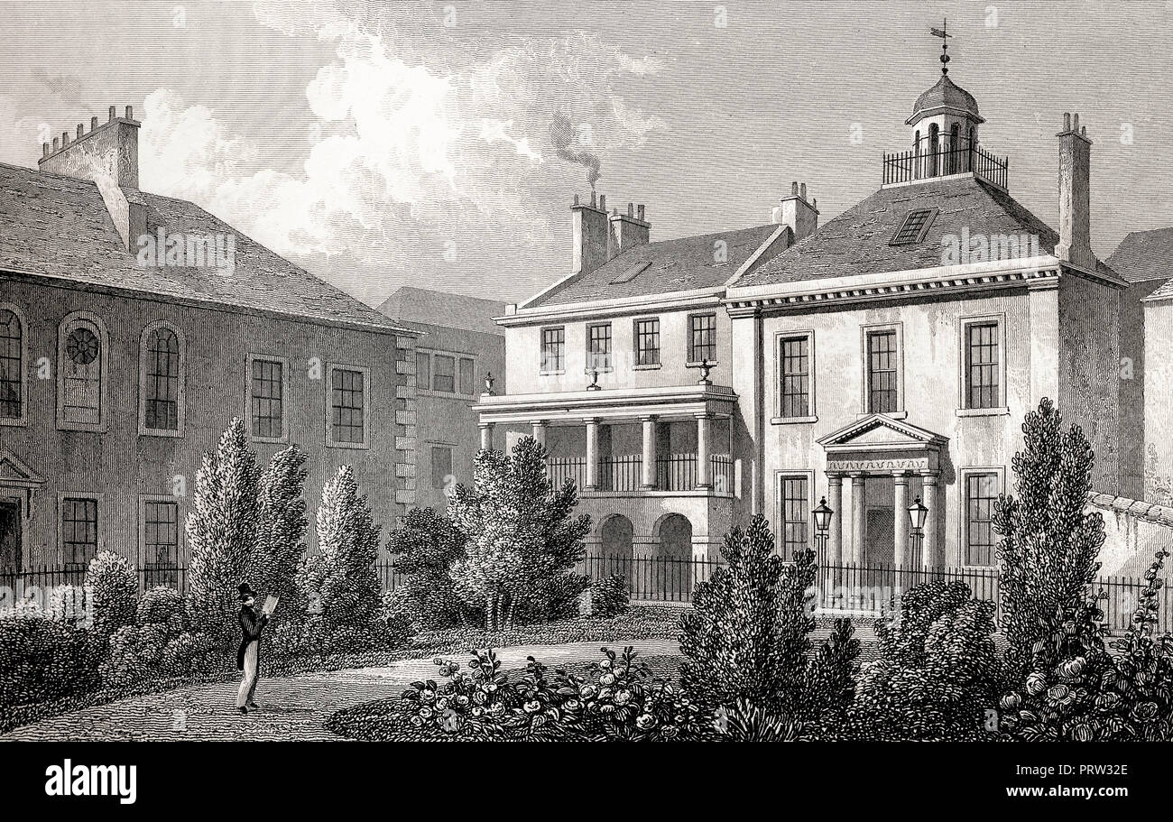 Surgeon's Square in 1829; Edinburgh, Scotland, 19th century, from ...