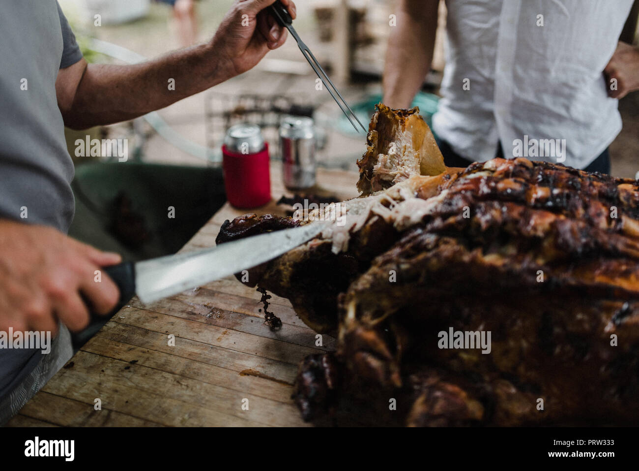 Hog roast party hi-res stock photography and images - Alamy