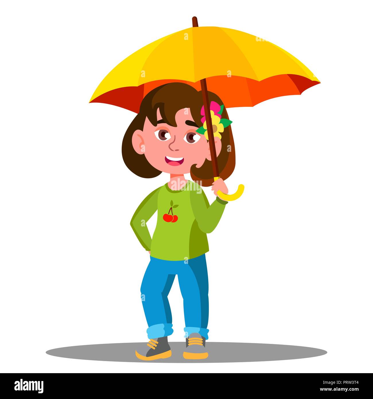 Yellow Umbrella Clip Art