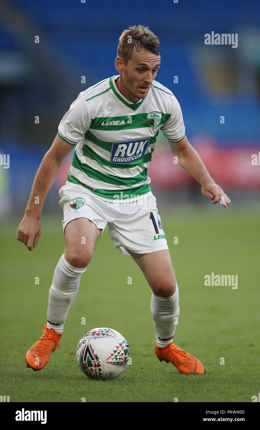 The New Saints' Jamie Mullan during UEFA Europa League third qualifying ...