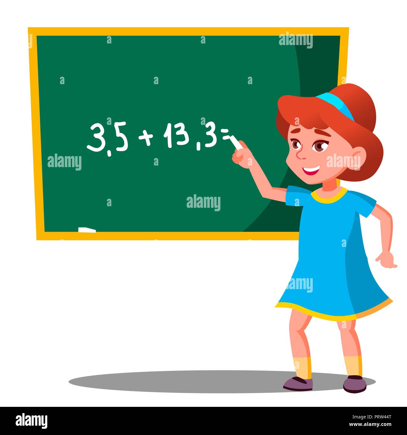 Education illustration teenager mathematics cartoon hi-res stock ...