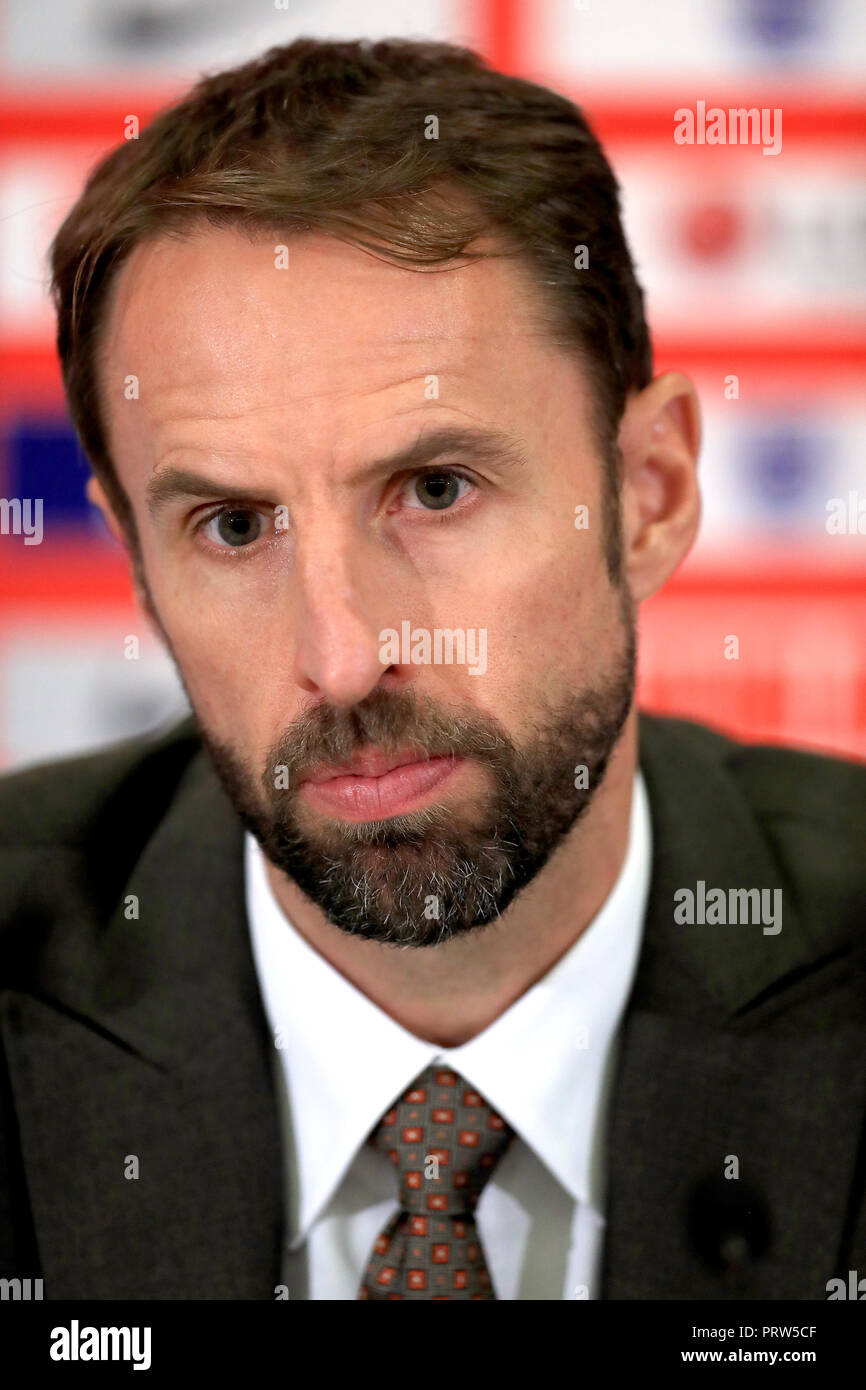 England Manager Gareth Southgate During The Squad Announcement At St