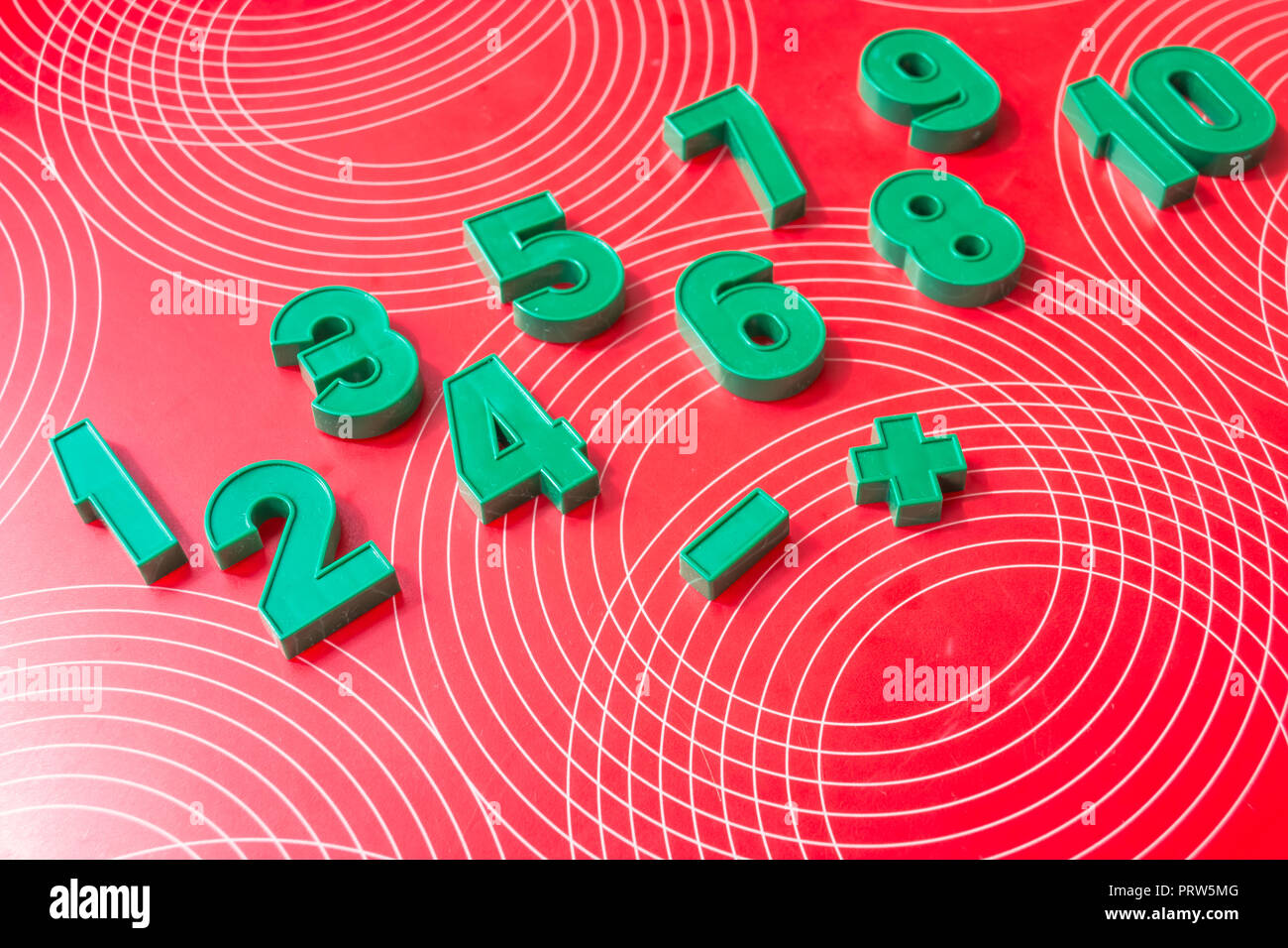 Set of numbers at school, equipment for education. tools for learning ...