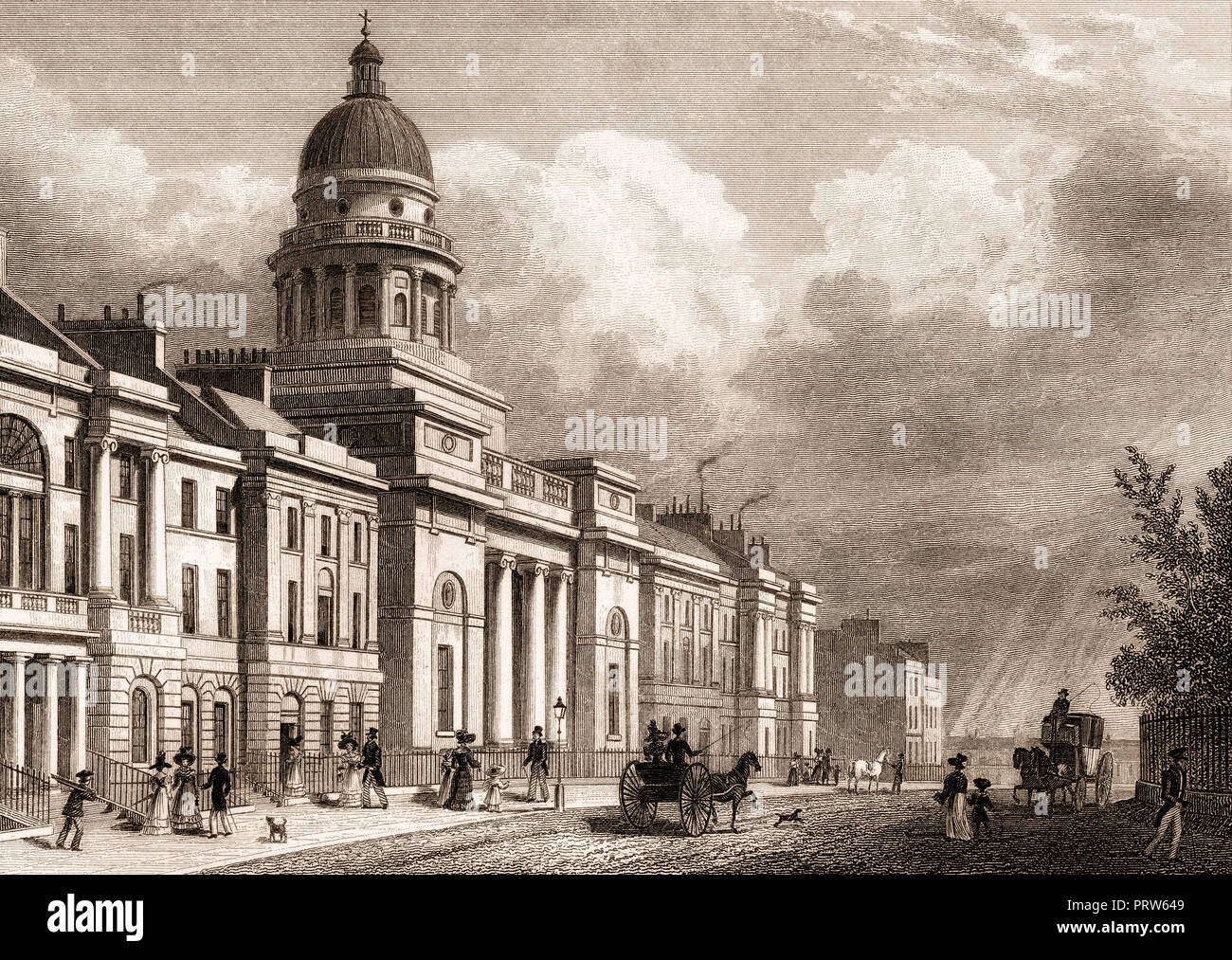 St George's Church, and West Side of Charlotte Square, Edinburgh ...
