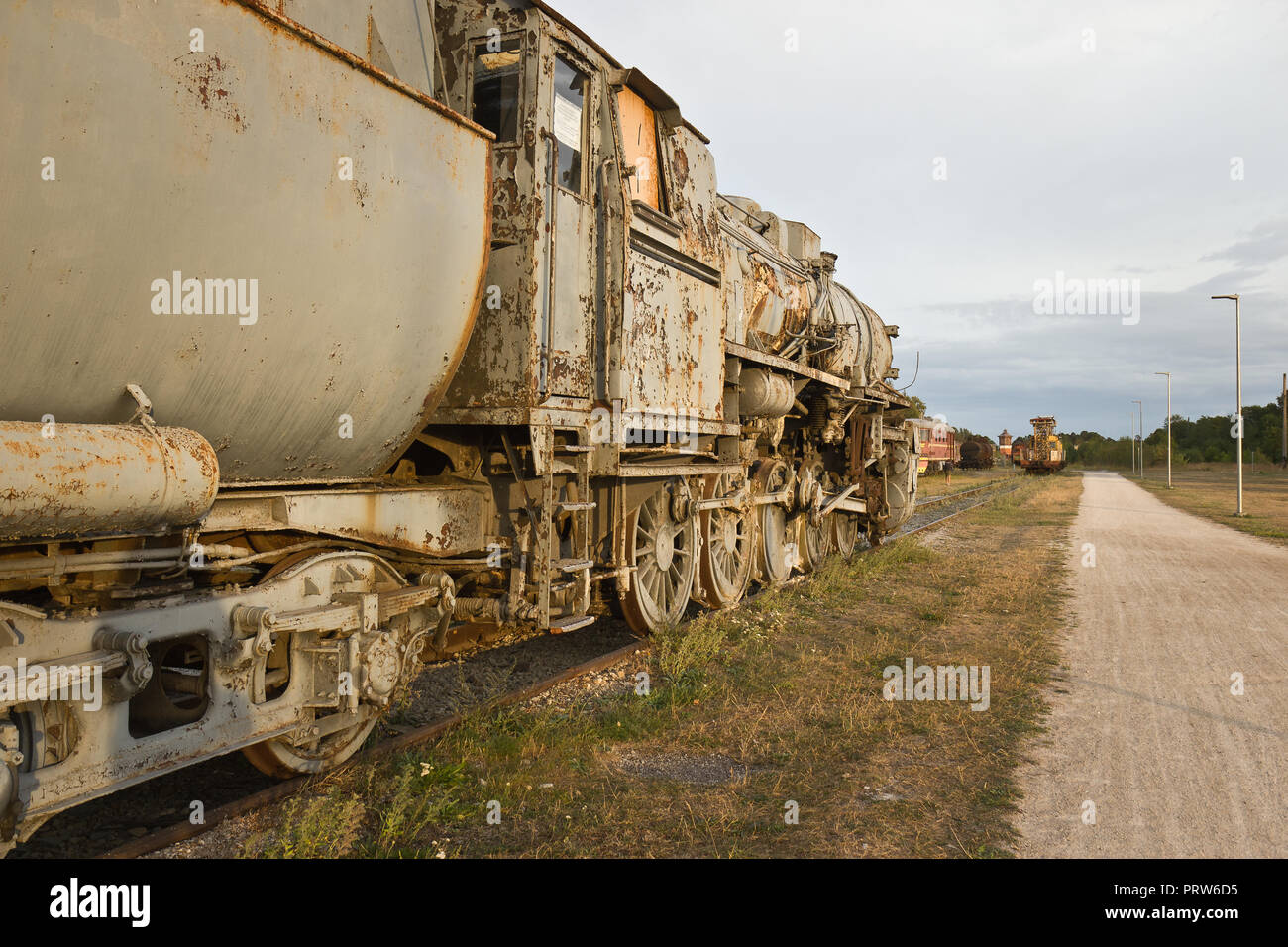 Old soviet locomotive train in hi-res stock photography and images - Alamy