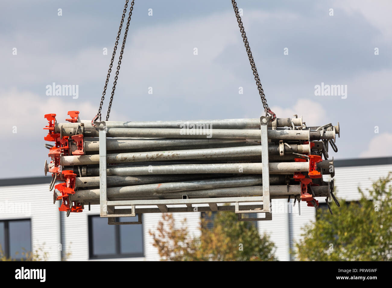 construction site scaffolding material Stock Photo - Alamy