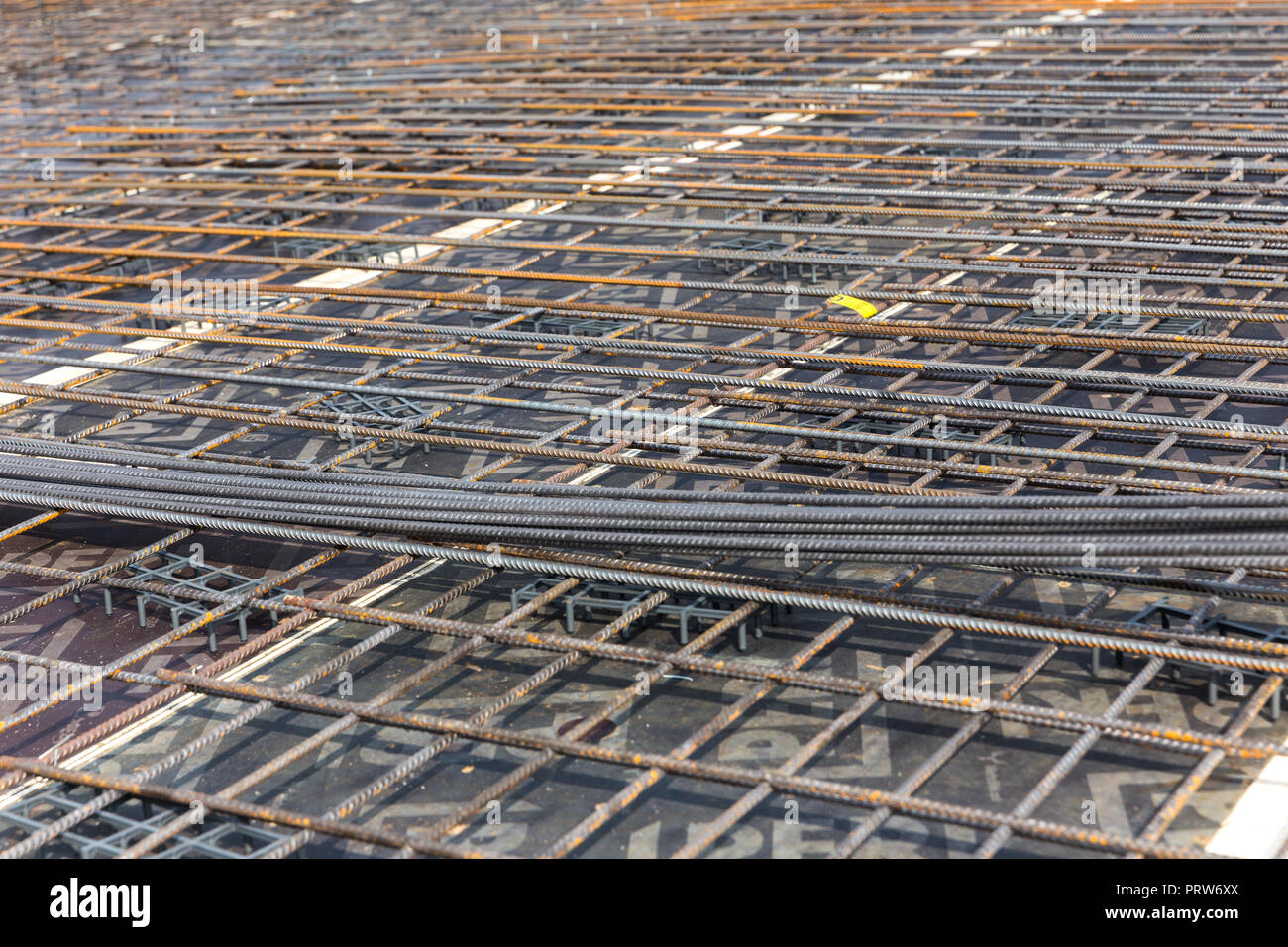 construction site steel works background Stock Photo - Alamy