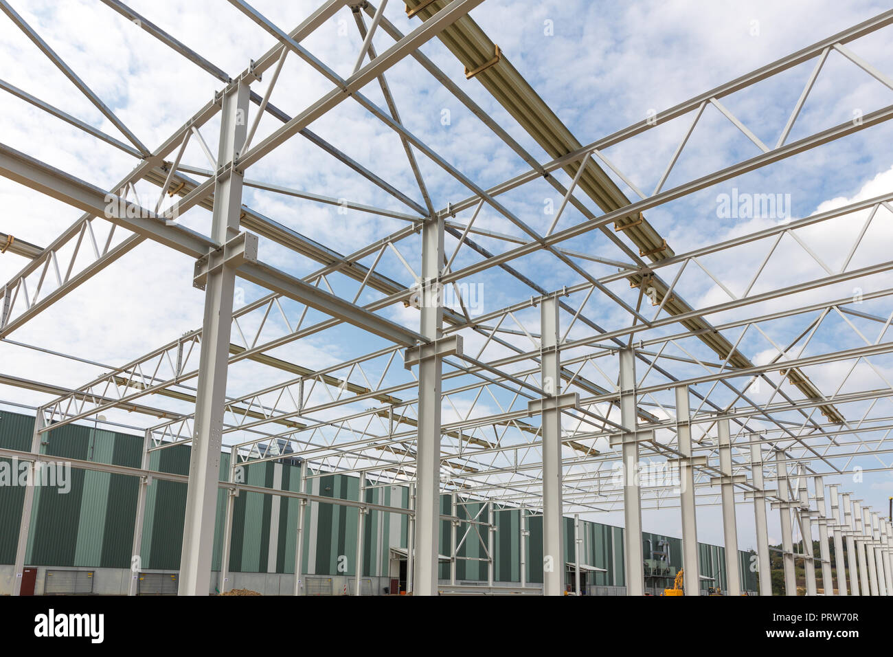 construction site steel works background Stock Photo - Alamy