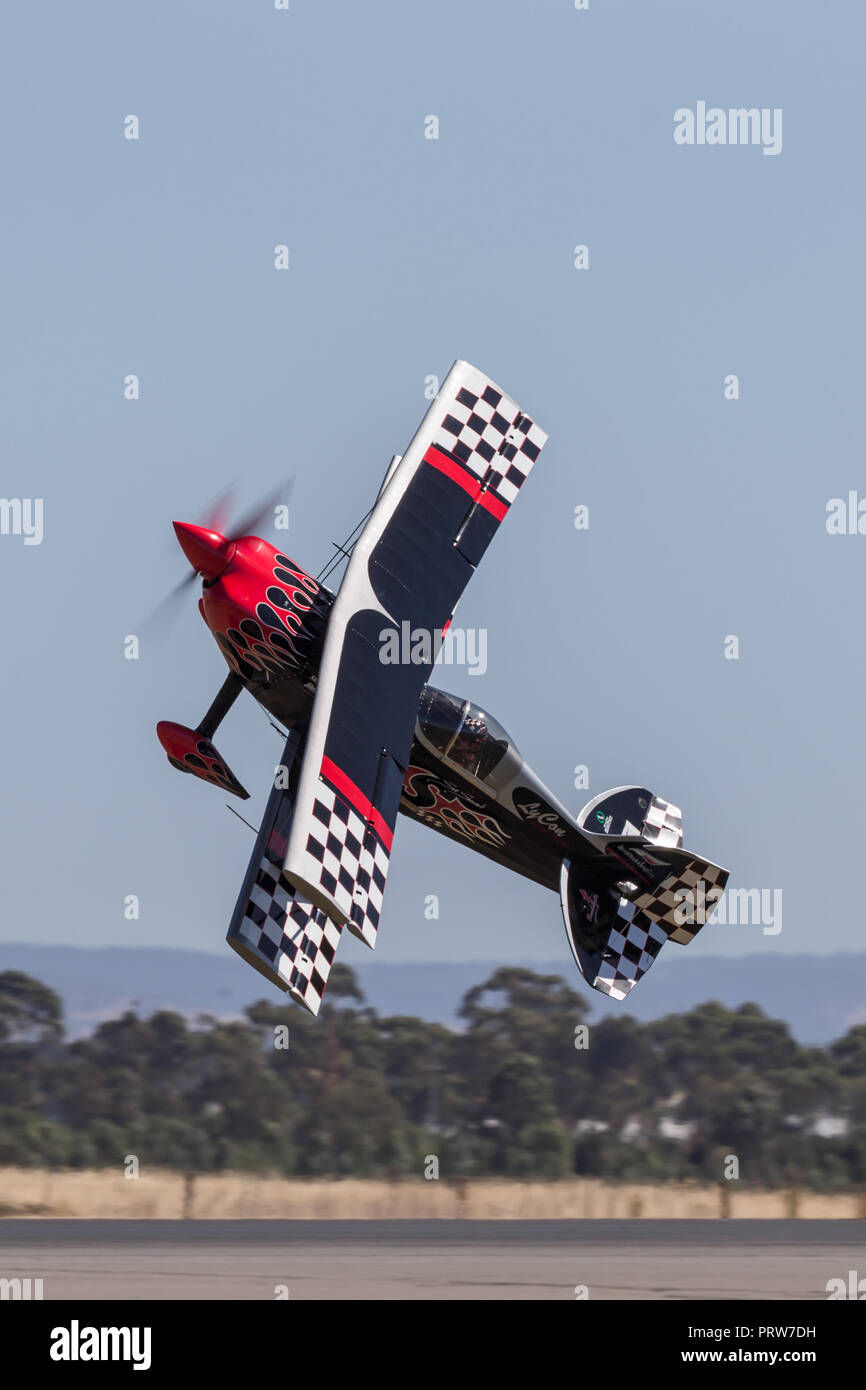 Skip Stewart flying his highly modified Pitts S-2S biplane Prometheus ...