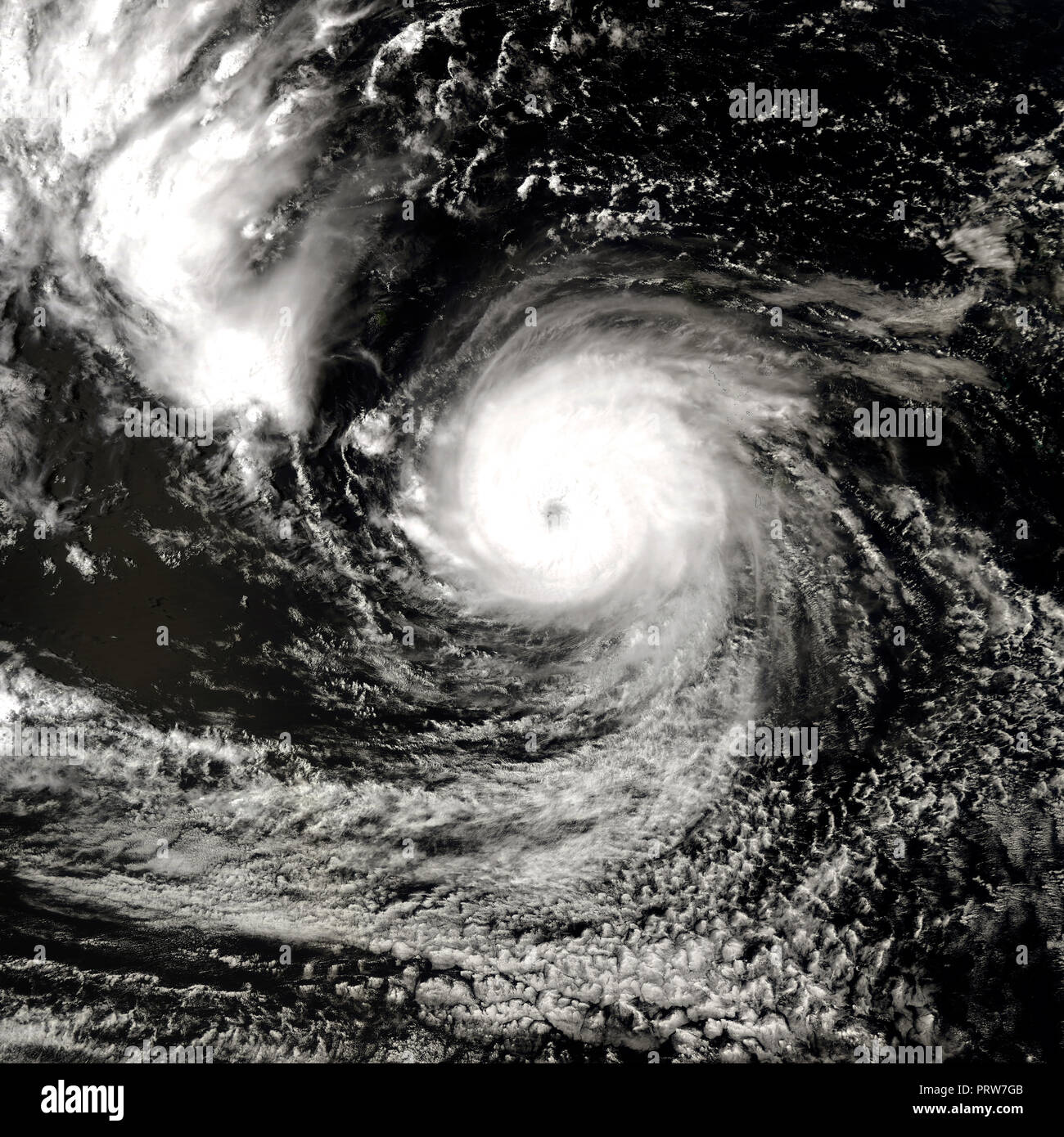 Giant cyclone on the planet Earth. Elements of this image furnished by ...
