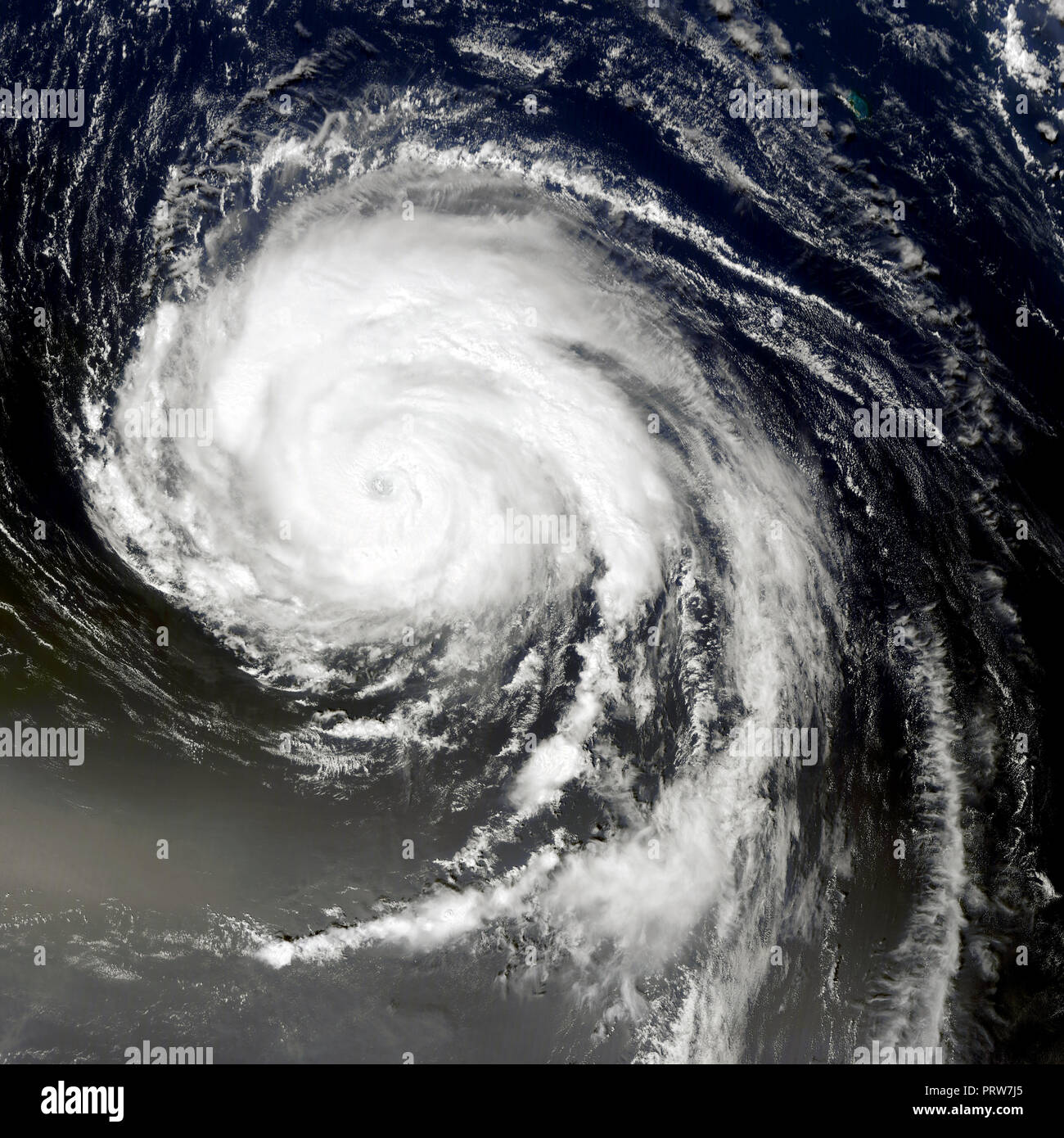 Typhoon from space. Satellite view. Elements of this image furnished by ...