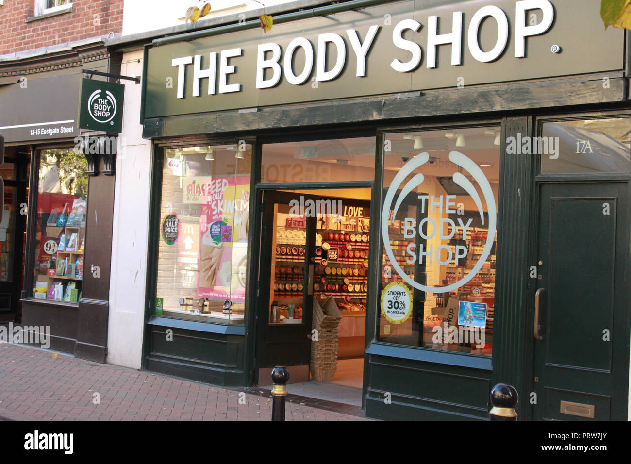 The Body Shop, shop front, Gloucester Stock Photo - Alamy