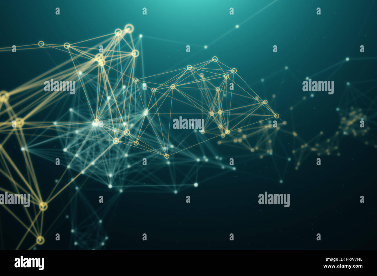 Abstract Network Connections in multi color Stock Photo - Alamy