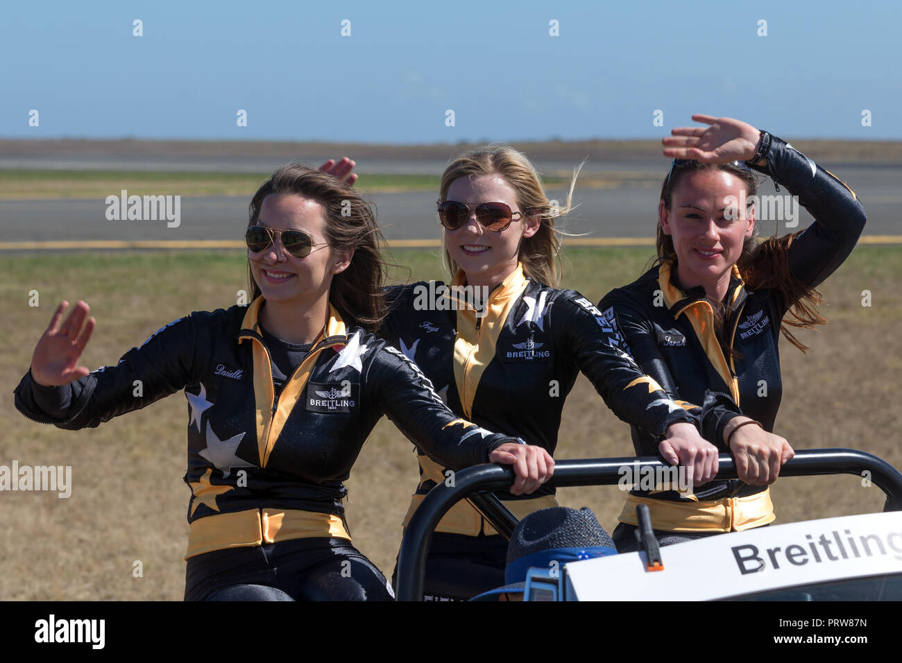 Breitling Wing Walkers Danielle Hughes, Freya Paterson and Sarah Tanner ...