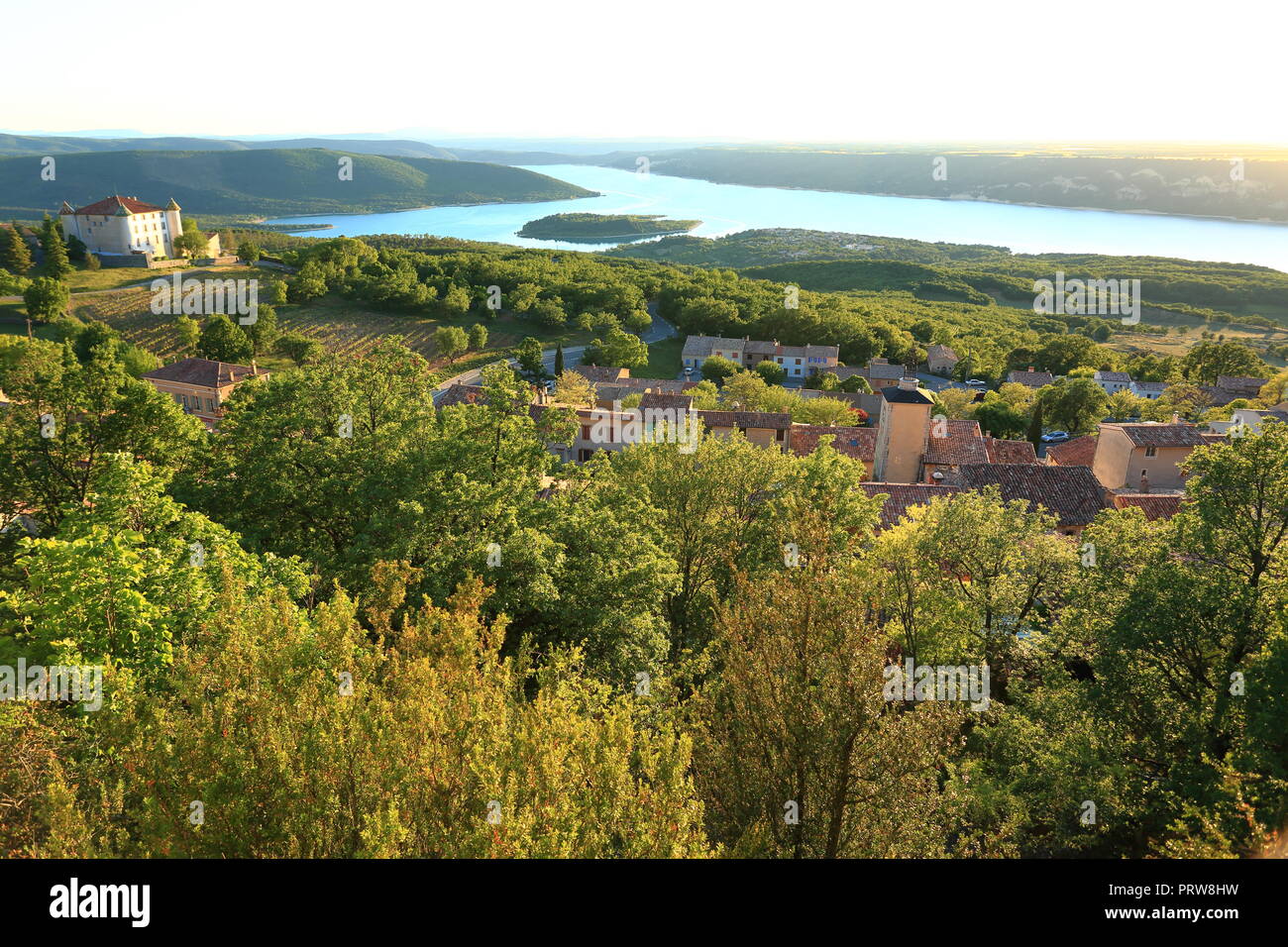 Aiguines, Parc regional du Verdon, Var, 83, Provence, PACA Stock Photo ...