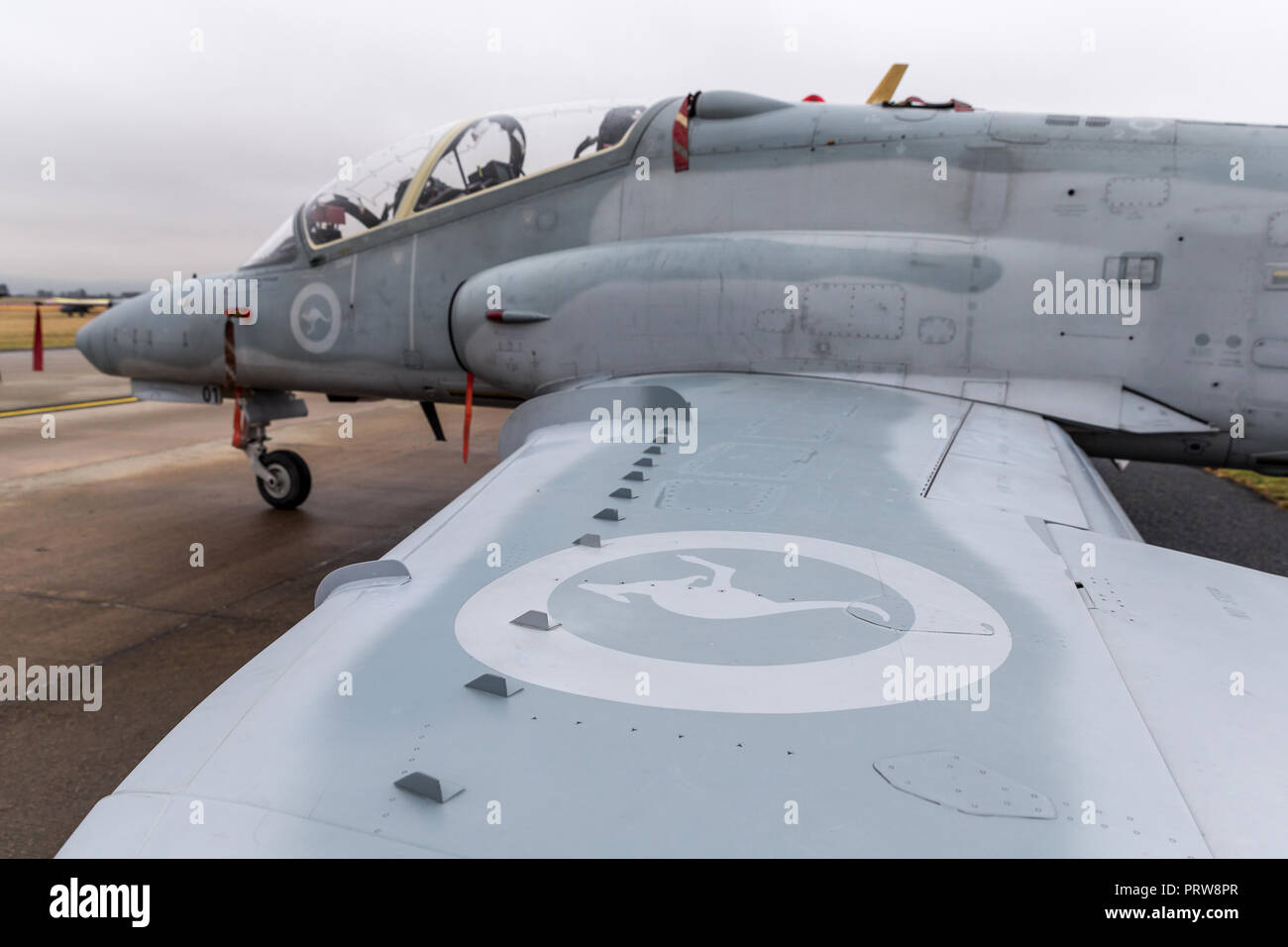 Royal Australian Air Force (RAAF) BAE Hawk 127 lead in fighter trainer aircraft A27-01 Stock ...
