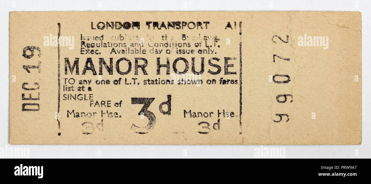 1950s railway ticket hi-res stock photography and images - Alamy