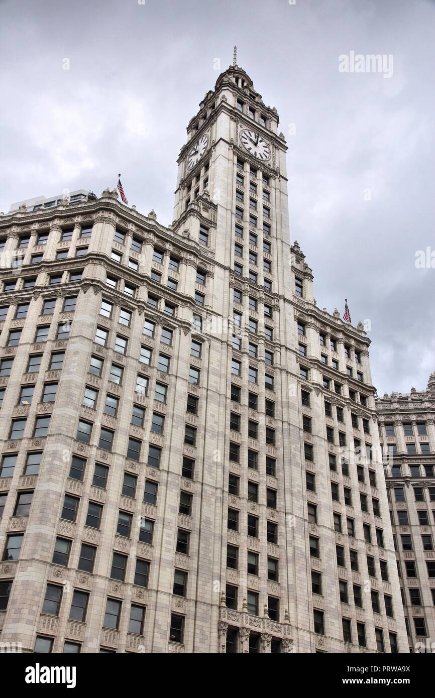 CHICAGO, USA - JUNE 26, 2013: Wrigley Building in Chicago. The building ...