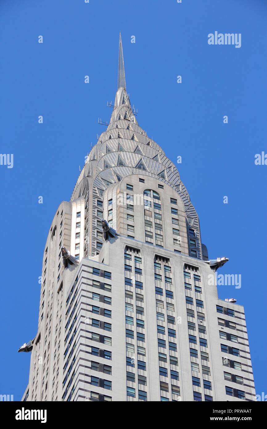 NEW YORK, USA - JULY 3, 2013: Chrysler Building exterior in New York ...