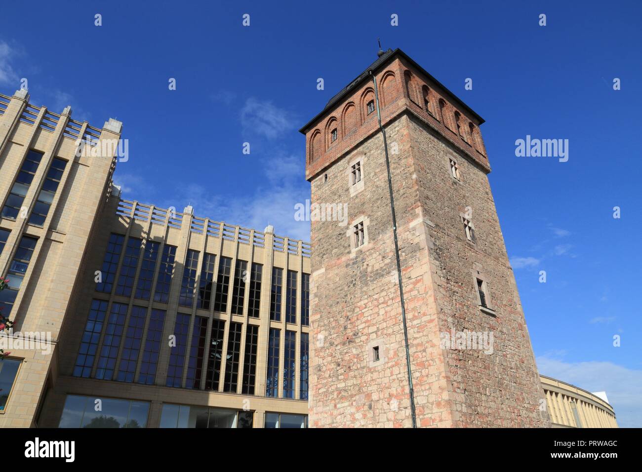 Chemnitz, Germany (State of Saxony). Red Tower, part of former city ...