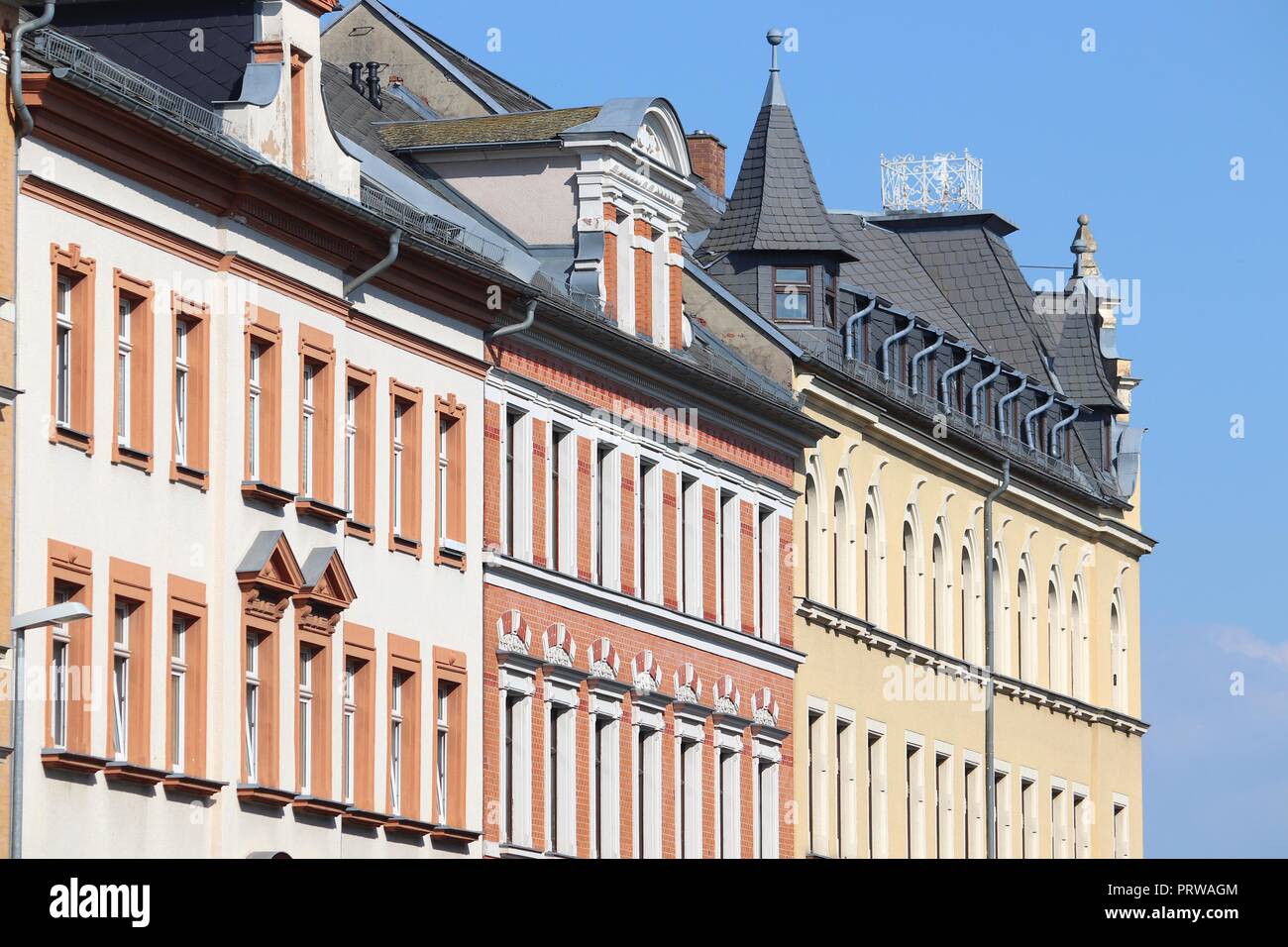Chemnitz city in Germany (State of Saxony). Residential architecture of ...