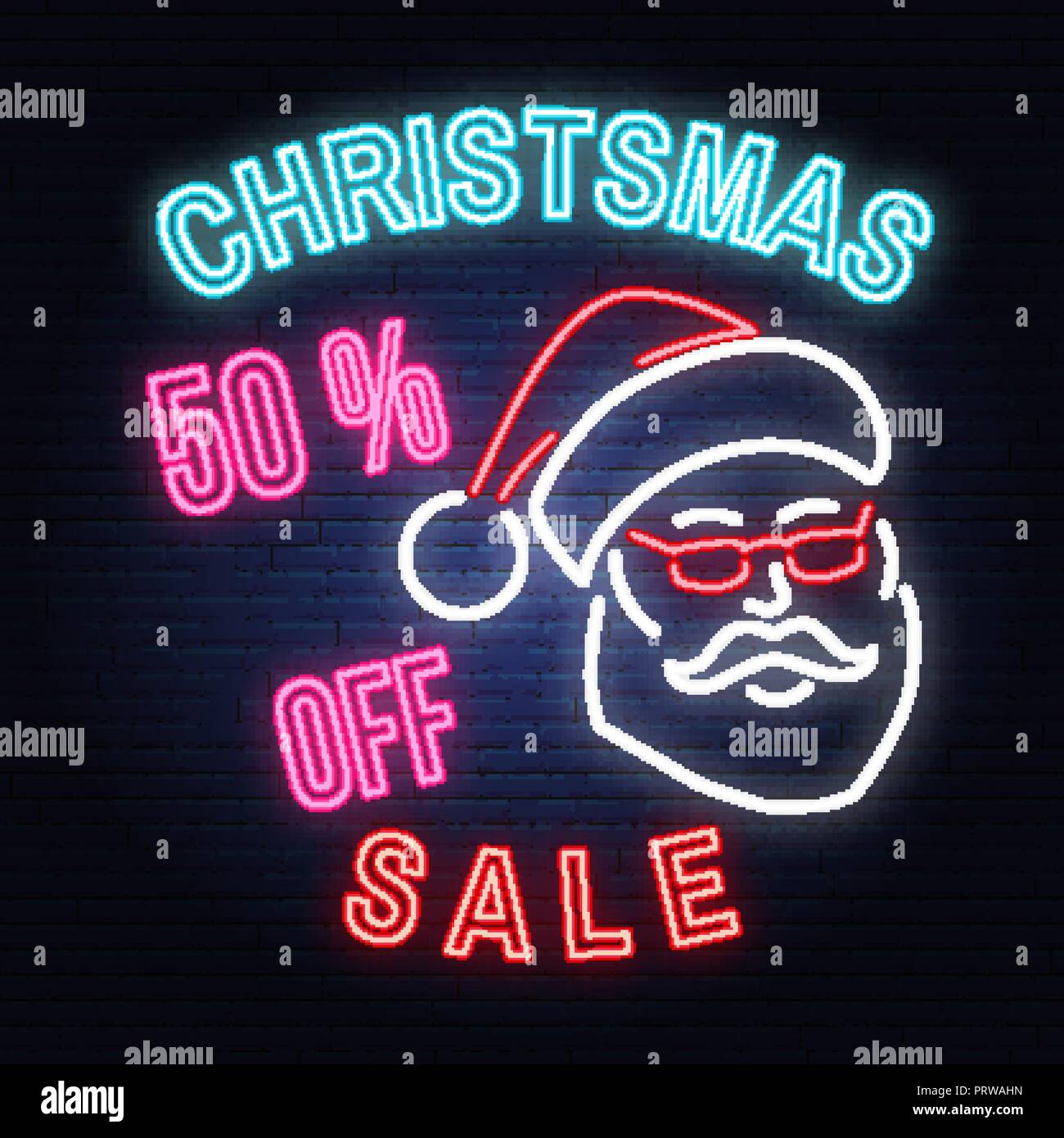 Neon Santa