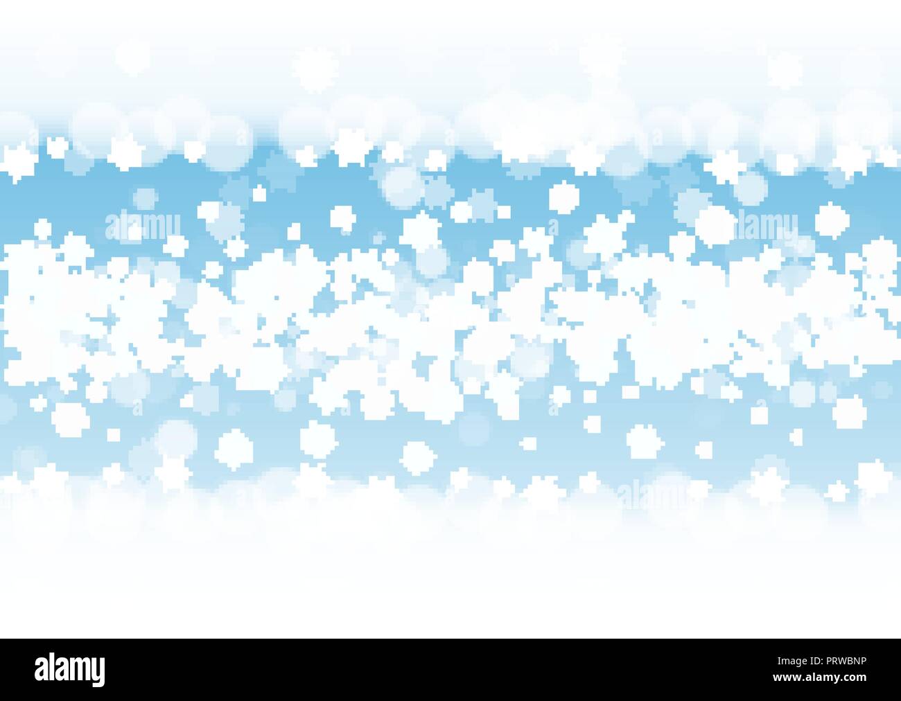 Snow border with white snowflakes Stock Vector Image & Art - Alamy
