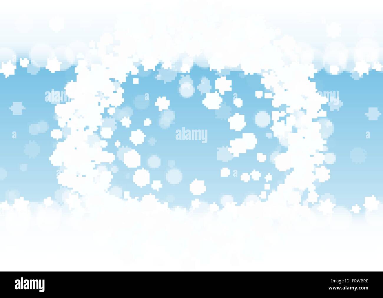 Snow border with white snowflakes Stock Vector Image & Art - Alamy