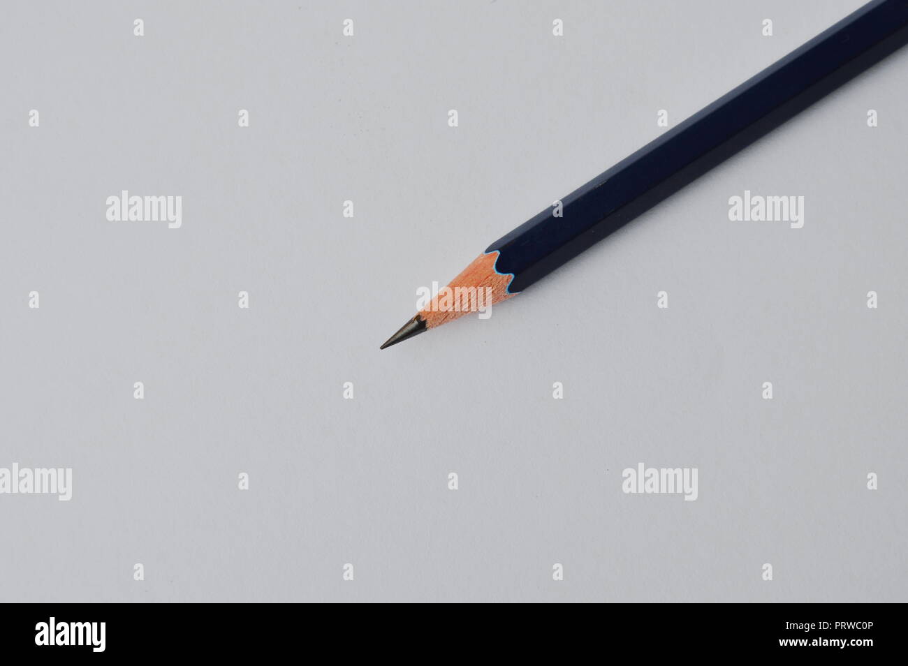 pencil on white paper Stock Photo - Alamy