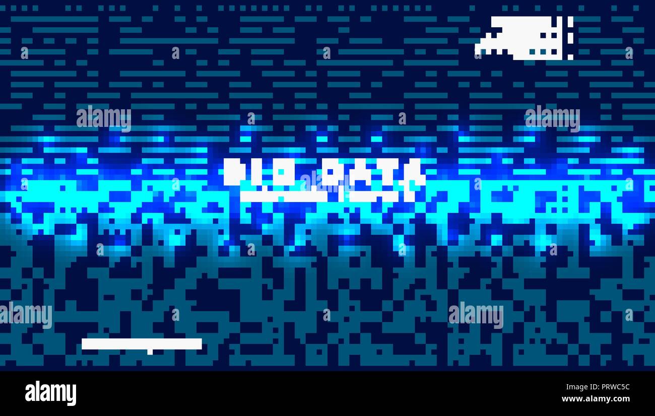 Artificial intelligence background. Technology for big data, vis Stock ...