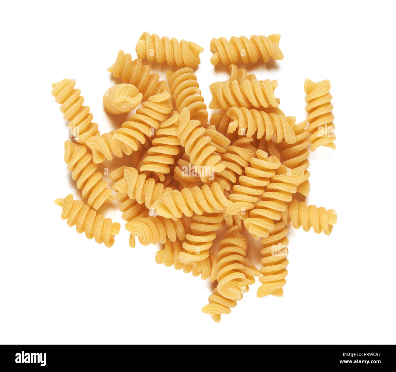 uncooked dry pasta isolated on white background Stock Photo - Alamy