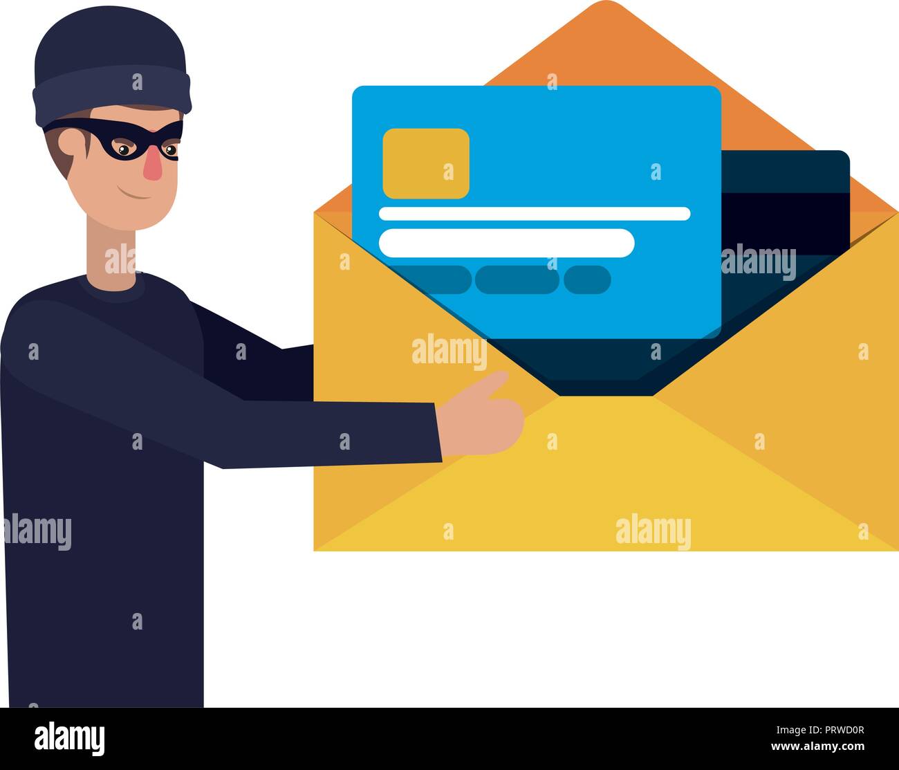 Hacker Stealing Information Avatar Character Stock Vector Image And Art Alamy