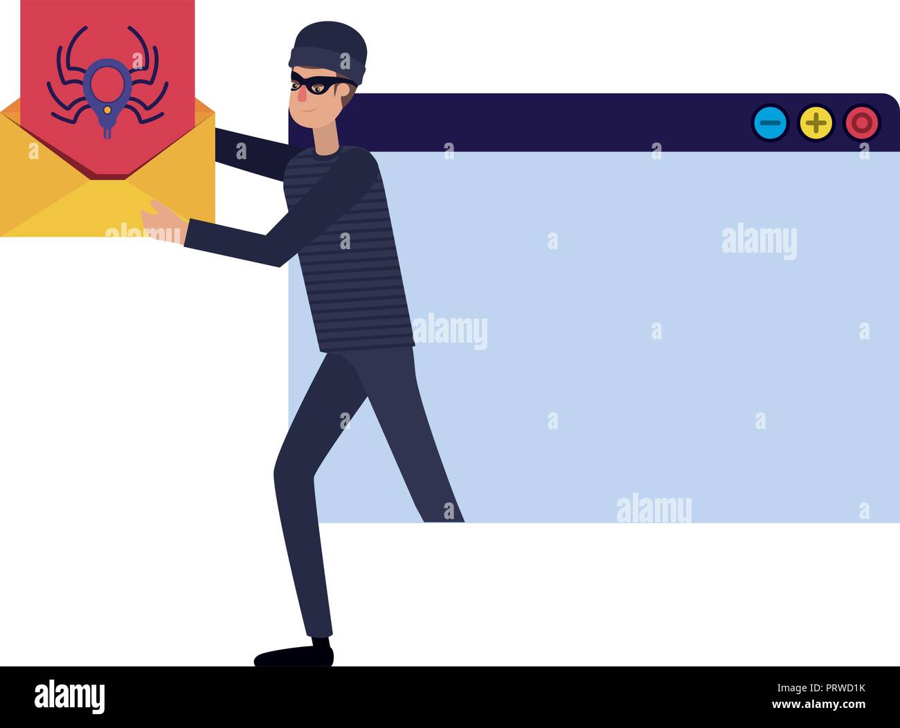 Hacker computer avatar character hi-res stock photography and images - Alamy