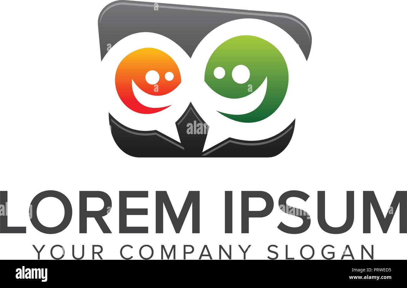 Comment people logo teamwork communication Stock Vector Image & Art - Alamy