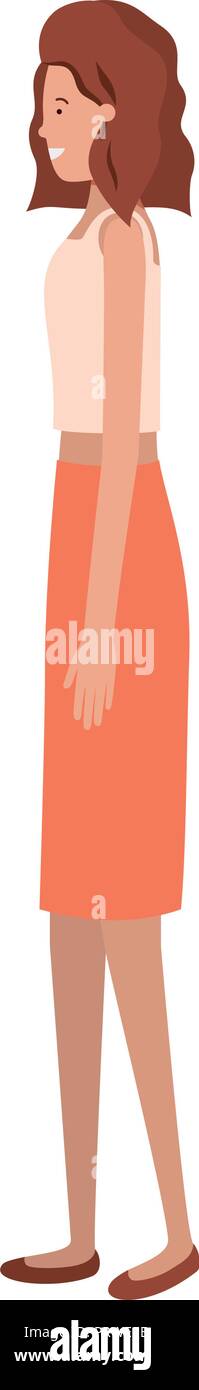 Beautiful young woman avatar hi-res stock photography and images - Alamy