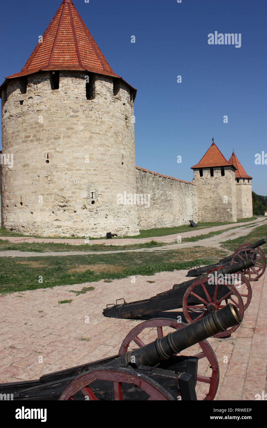 The outside walls of the Bender or Benderah Fortress in Moldavia Stock ...