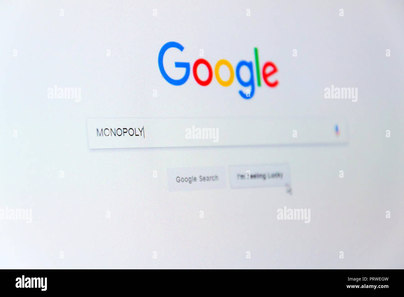 PRAGUE, CZECH REPUBLIC - OCTOBER 4 2018: Google American technology ...