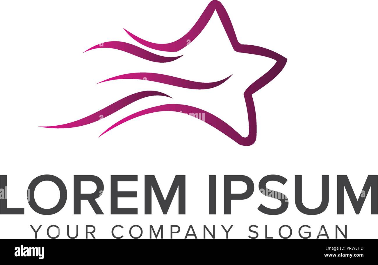 star moving logo design concept template Stock Vector Image & Art - Alamy
