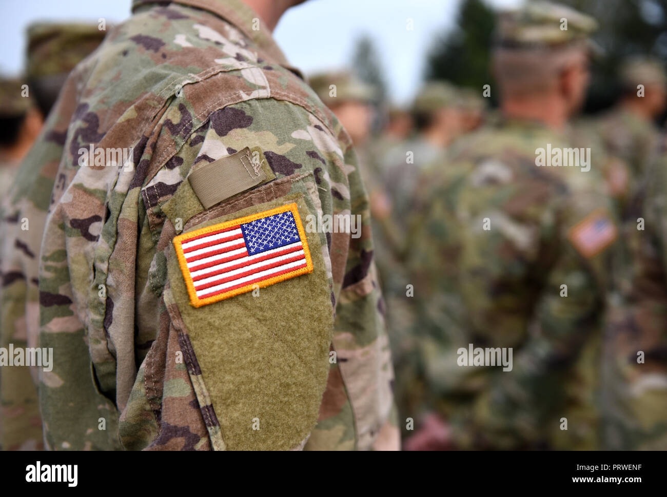 American Soldier Flag Patch