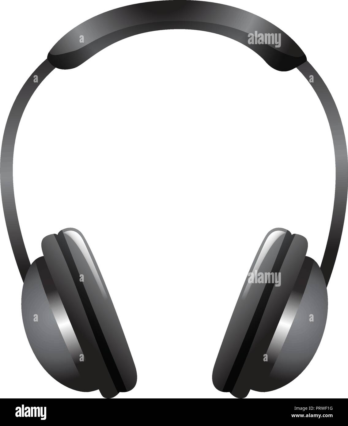 headphones . Vector Illustration Isolated on White Background Stock ...