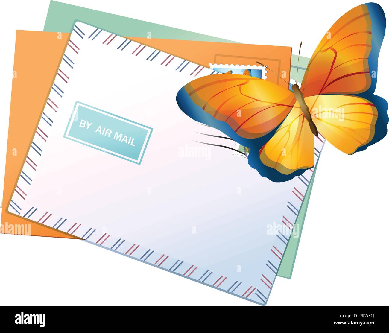 Insect postage stamp Stock Vector Images - Alamy