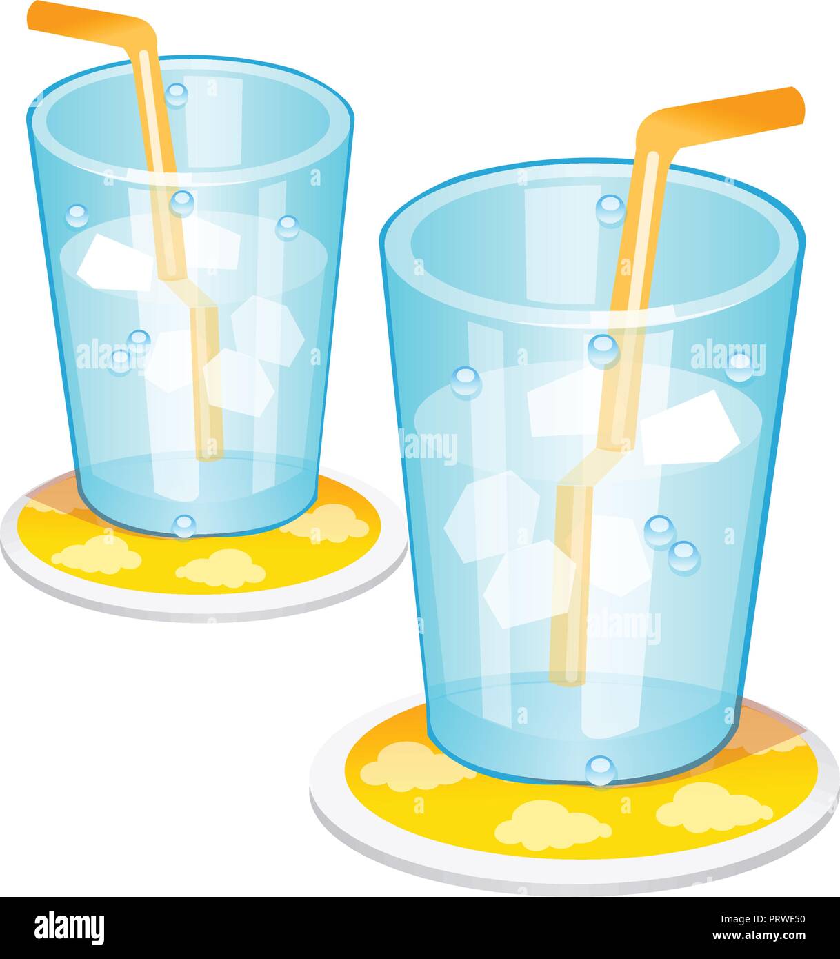 Water glass straw drawing vector hi-res stock photography and images - Alamy