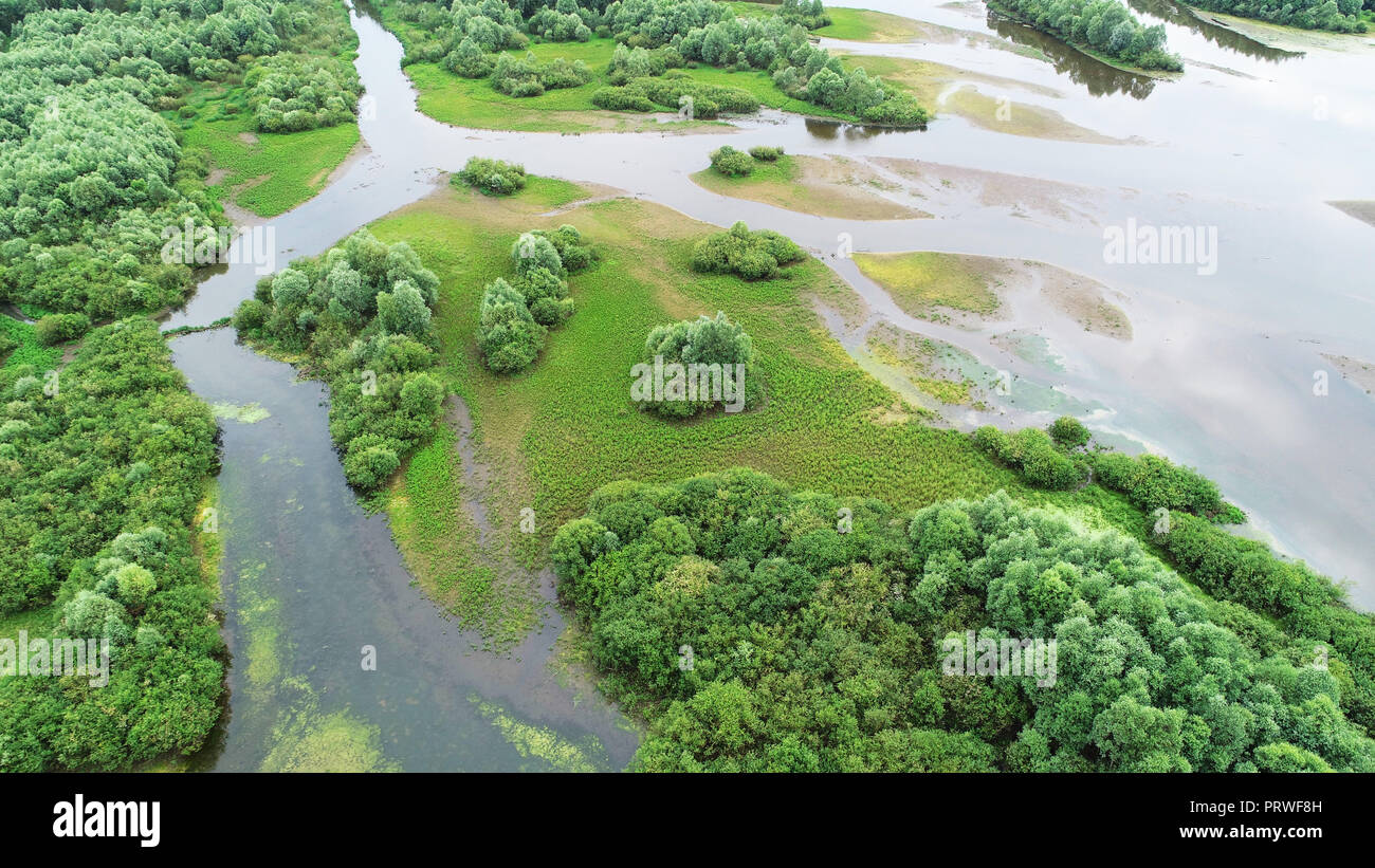 Aerial landscape from the drone Stock Photo - Alamy