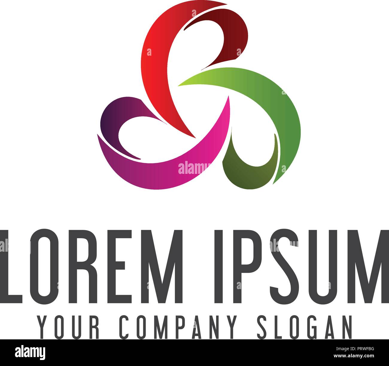 abstract media logo design concept template Stock Vector Image & Art ...