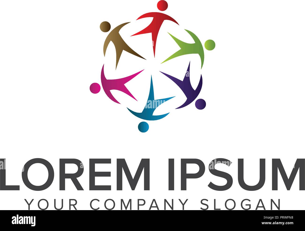 teamwork partnership people logo. education logo design concept ...