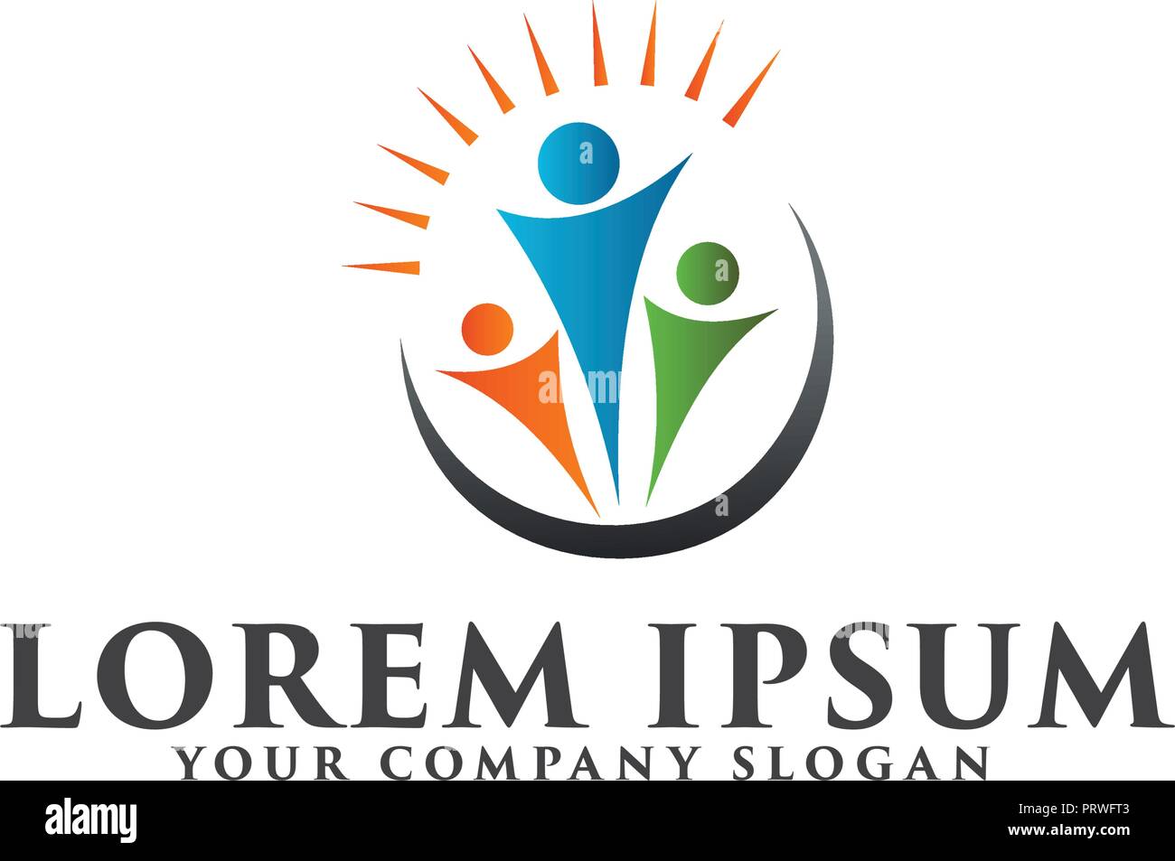 teamwork partnership people logo. education logo design concept ...