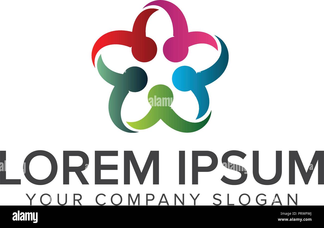 people Business and Consulting logo. teamwork communication group logo ...