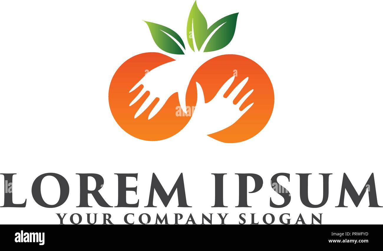 Color fruit slice hand Stock Vector Images - Alamy