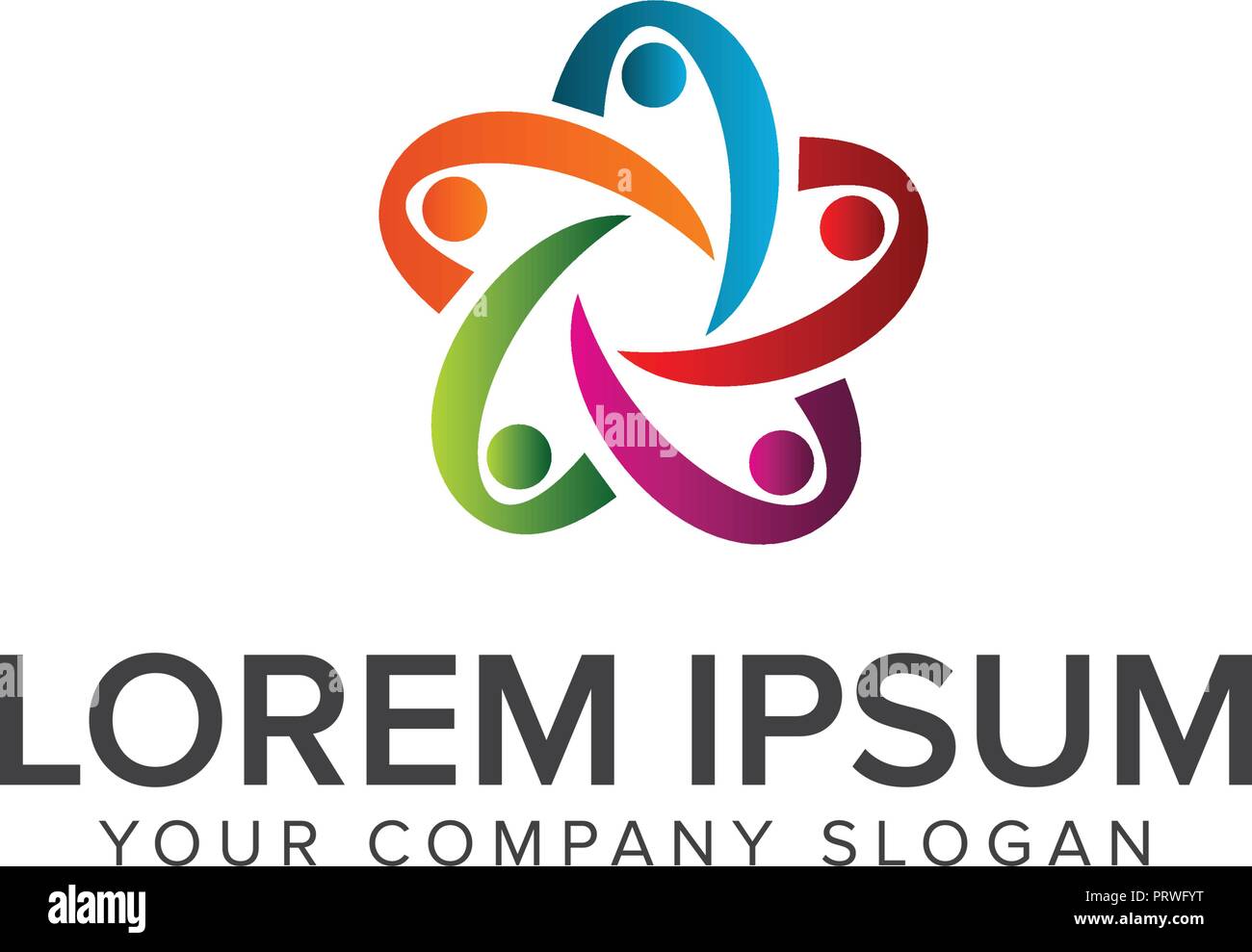 people Business and Consulting logo. teamwork communication group logo ...